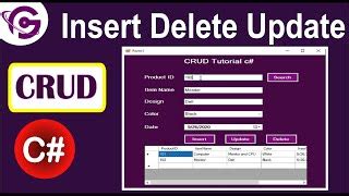 Complete Crud In C With Sql Insert Delete Update Search In Sql Using Part Dk Theory Mp Mp
