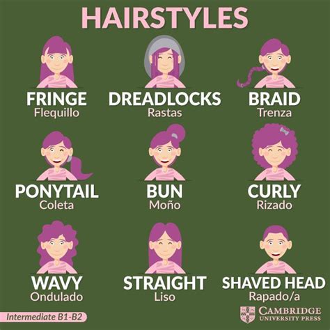 Hairstyles Verbos Ingles Español Ingles Intensivo Palabras Inglesas