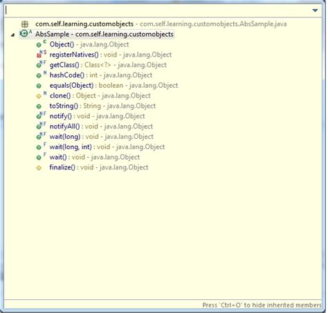 Eclipse Kepler Java Show Inherited Members Ctrlo Twice Broken