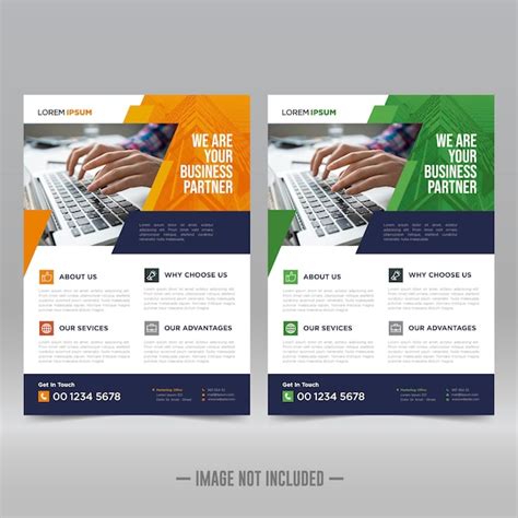 Premium Vector Corporate Poster Flyer Design Template