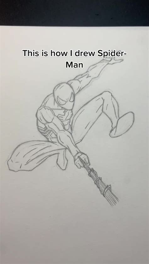 How To Draw Spiderman Step By Step Full Body Spider Man Drawing A