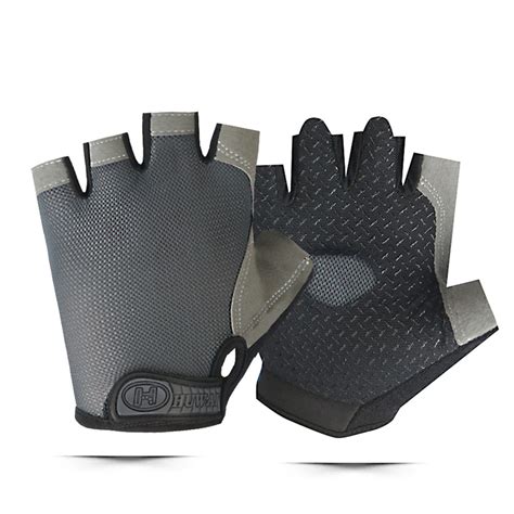 Gym Gloves Fingerless Gloves Anti Slip Shock Absor Grandado