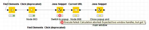 selenium popup windows current url help knime extensions knime