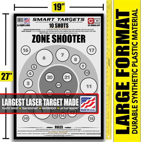 Zone Shooter Synthetic Target 19 X 27