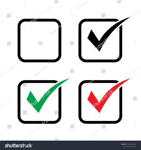 Checkbox Set Blank Checked Checkbox Vector Stock Vector Royalty Free 1636553434 Shutterstock