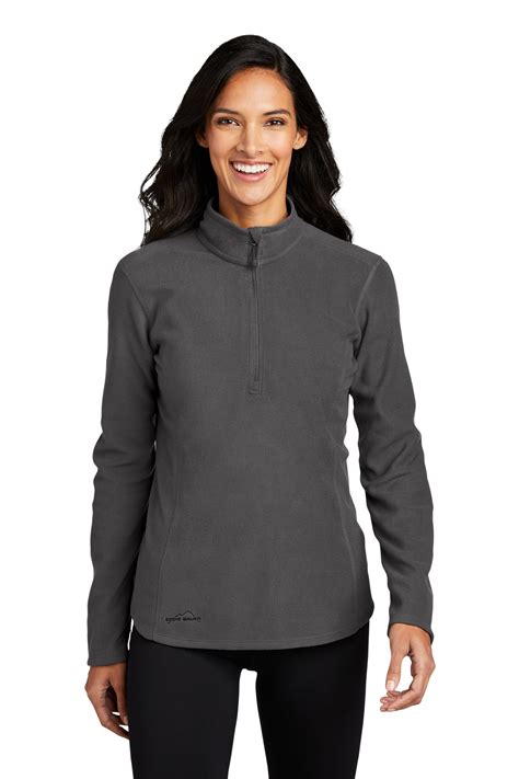 Pella Products Eddie Bauer Ladies 12 Zip Microfleece Jacket Eb227