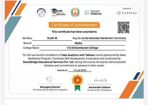 Vijay M On Linkedin Data Analysis Certificate