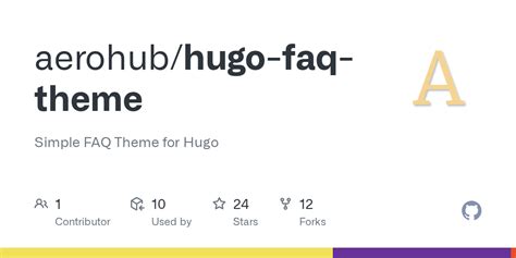 Github Aerohubhugo Faq Theme Simple Faq Theme For Hugo