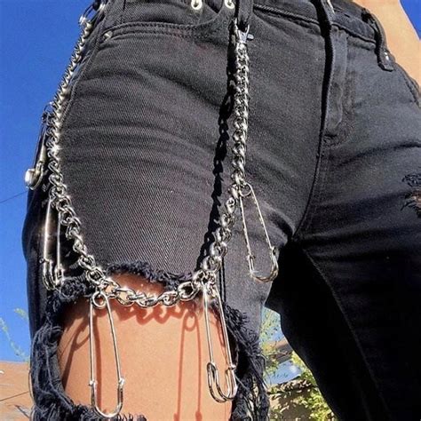 Jeans Chain Edgy Pin Viez