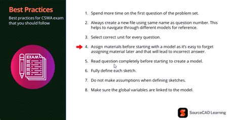 Solidworks CSWA Certification Prep Course SourceCAD