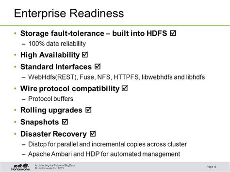 © Hortonworks Inc Hdfs Whats New And Future Suresh Sanjay Page Ppt