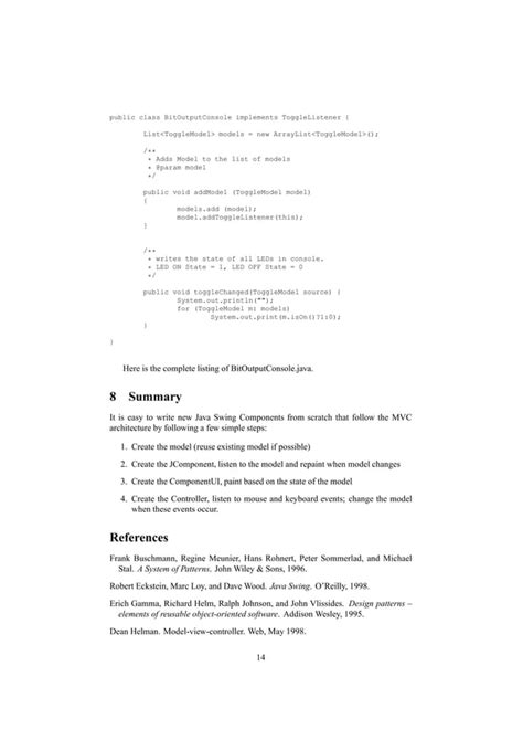 Java Swing Custom Gui Mvc Component Tutorial Pdf