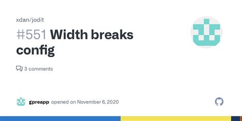 Width Breaks Config · Issue 551 · Xdanjodit · Github