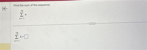 find the sum of the sequence ∑k 1184∑k 1184