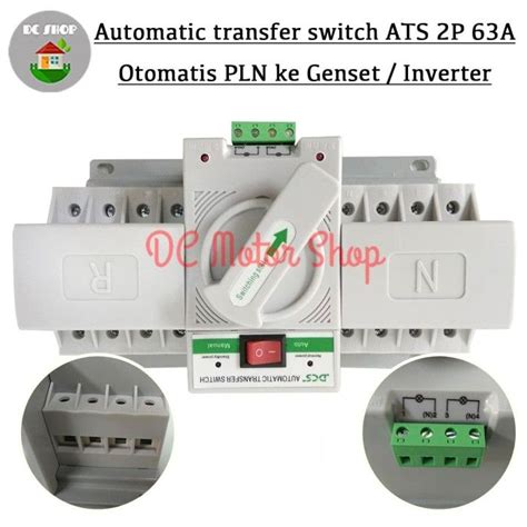 Automatic Transfer Switch Ats 4p 63a Otomatis Pln Ke Genset Inverter Lazada Indonesia