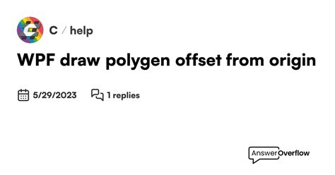 Wpf Draw Polygen Offset From Origin C