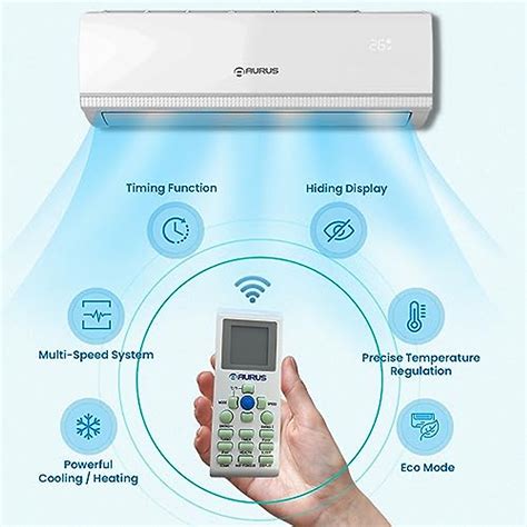 Aurus 2 Ton Mini Split Ac Efficient Heating And Cooling For 1000 Sq Ft