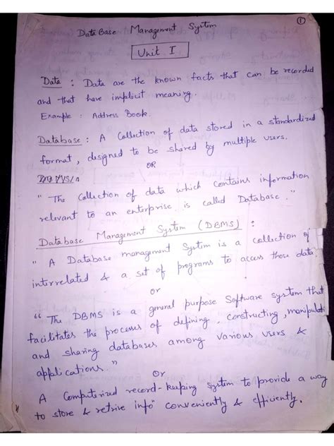 Dbms Complete Notes Pdf