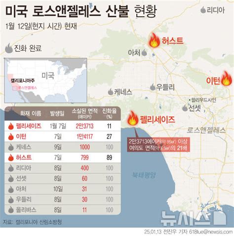 La산불 사망자 24명당국 수감자까지 동원해 진화 총력