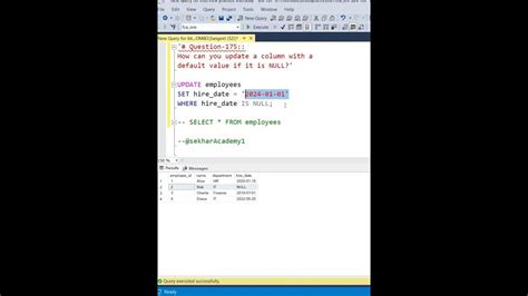 Sql Interview Question 175 Sql Mysql Oracle Interview Shorts