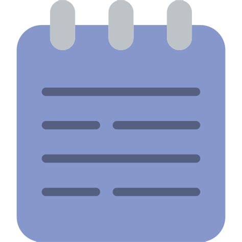 Notepad Basic Miscellany Flat Icon