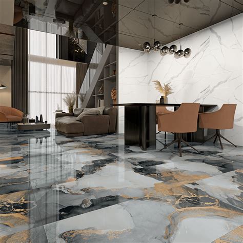 Gresie Interior Exterior 60 X 120 Cm Joya Aspect Marmura Lucioasa Rectificata