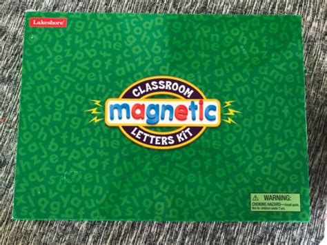 Lakeshore Classroom Magnetic Letters Kit And Storage Box 240 Pcs Set