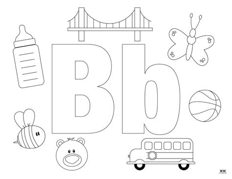 Letter B Coloring Pages Pre Printable