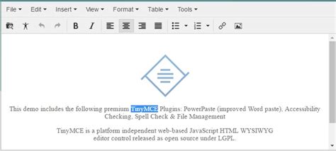 Javascript TinyMCE Editor Dosen T Have All The Features Stack Overflow