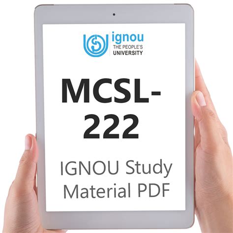 IGNOU MCSL 222 Study Material Textbook Download IGNOU Help Center