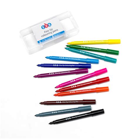 Fine Pin Colouring Pens Assorted Colours Nairobiartcentre