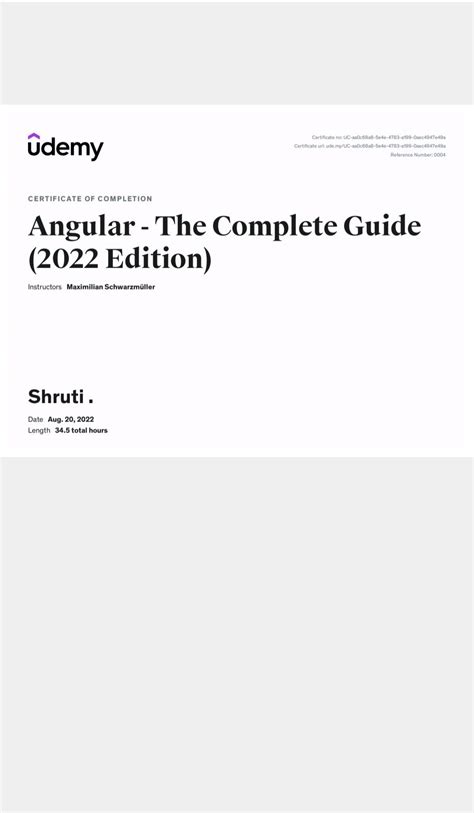 Shruti On Linkedin Angular Udemy