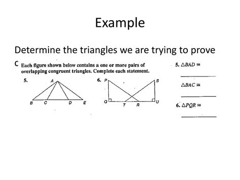 Overlapping Triangles and Proofs - ppt download