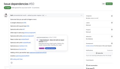 Not Showing All Issue Dependencies · Issue 262 · Polarsourcepolar · Github