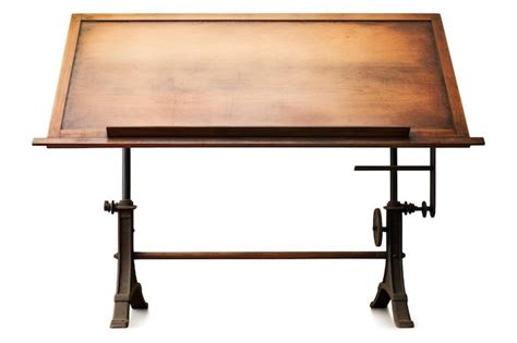 Premium Photo A Single Drafting Table Isolated On White Background Premium Photo A Single Drafting Table Isolated On White Background