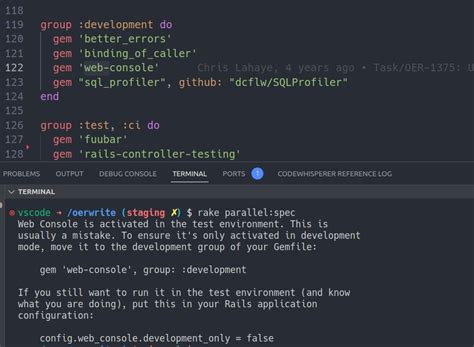 Faulty Message Web Console Is Activated In The Test Environment