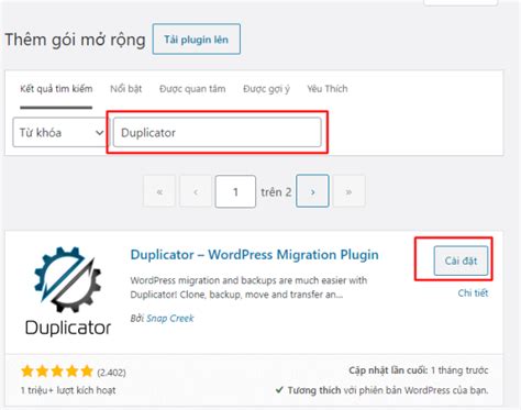 Hướng Dẫn Sử Dụng Plugin Duplicator để Backup Và Restore Cho Website