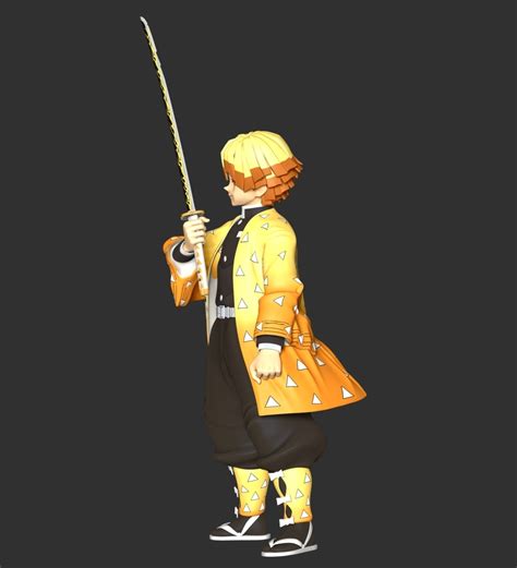 💬 Demon Slayer Zenitsu Agatsuma・ 3d File For ・cults