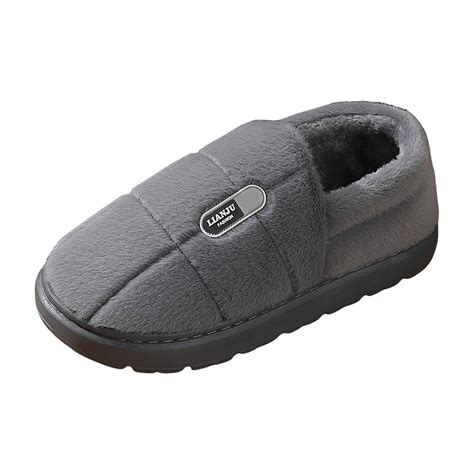 Eczipvz Mens Slippers Size 8 12 Indoor Outdoor Slip On Warm House Shoes