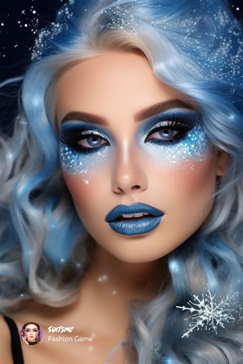 Icy Snow Fleak Makeup Idea ️ Christmas Makeup Idea Try First At
