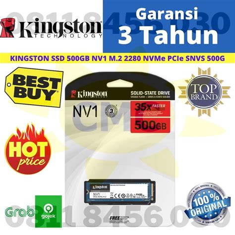 Jual SSD KINGSTON 500GB NV1 NVMe PCIe SNVS 500G | Shopee Indonesia
