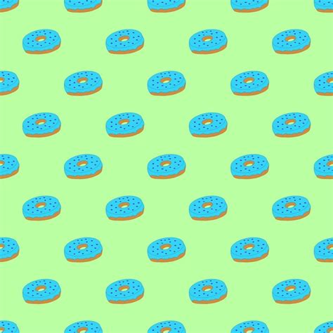 Premium Vector Donut Seamless Pattern