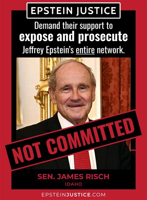 James Risch Epstein Justice