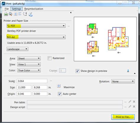 MicroStation Will The Display Rules Be Honoured When Printing To PDF Communities