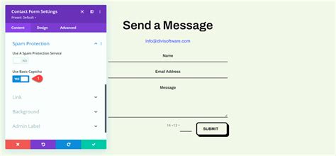 Using Basic Captcha Vs Recaptcha In Divis Contact Form Module