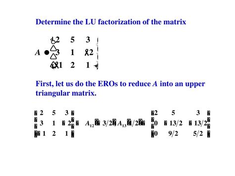 Ppt Lu Factorization Methods For Solving Linear Equations Powerpoint Presentation Id 9350796