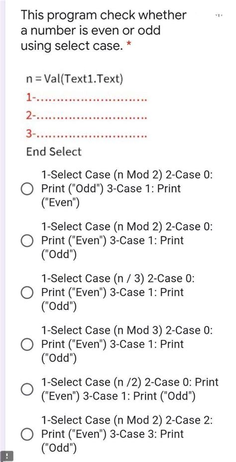 Solved This Program Check Whether A Number Is Even Or Odd Chegg