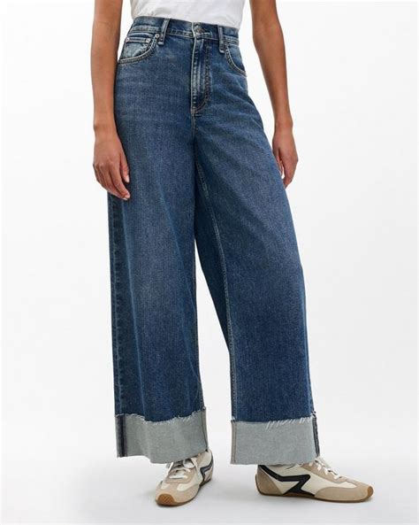 Sofie Cuffed Wide-Leg Jeans - Lee | rag & bone