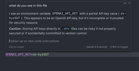 big security risk cursorignore doesn t seem to work envs files