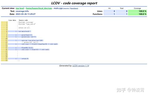如何生成html格式的gcov报告 知乎